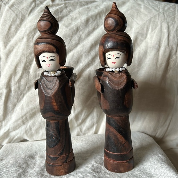 unbranded | Toys | Vintage Wooden Thai Doll Folk Art In Style Of ...
